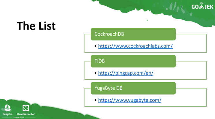 Go Jeks Performance Benchmarking Of Cockroachdb Tidb And Yugabytedb On Kubernetes Yugabyte