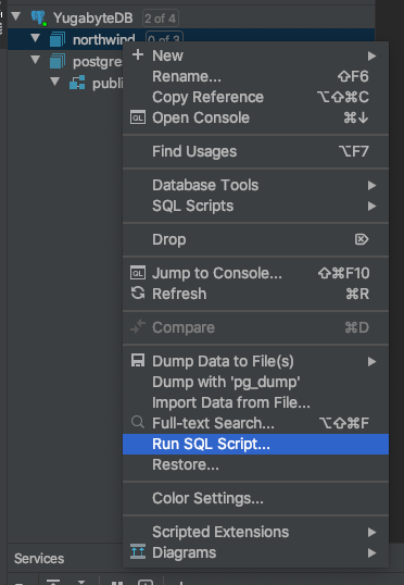 Getting Started With Jetbrains Datagrip On A Distributed Sql Database Yugabyte