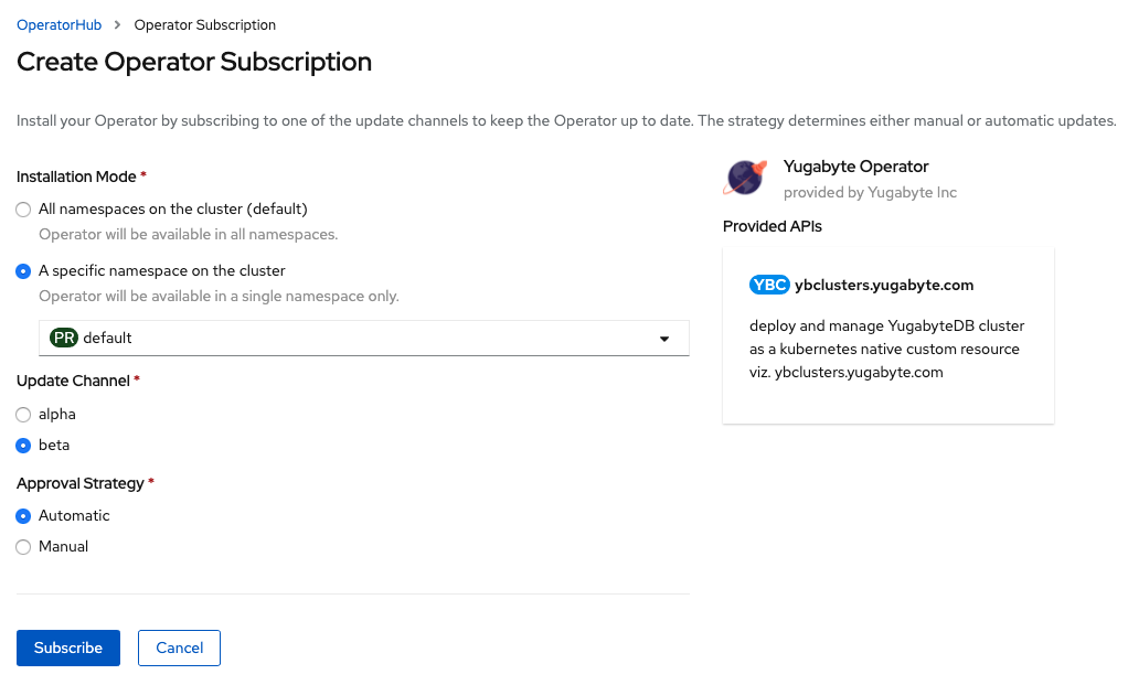 Getting Started With Distributed Sql On Red Hat Openshift With Yugabytedb Operator Yugabyte