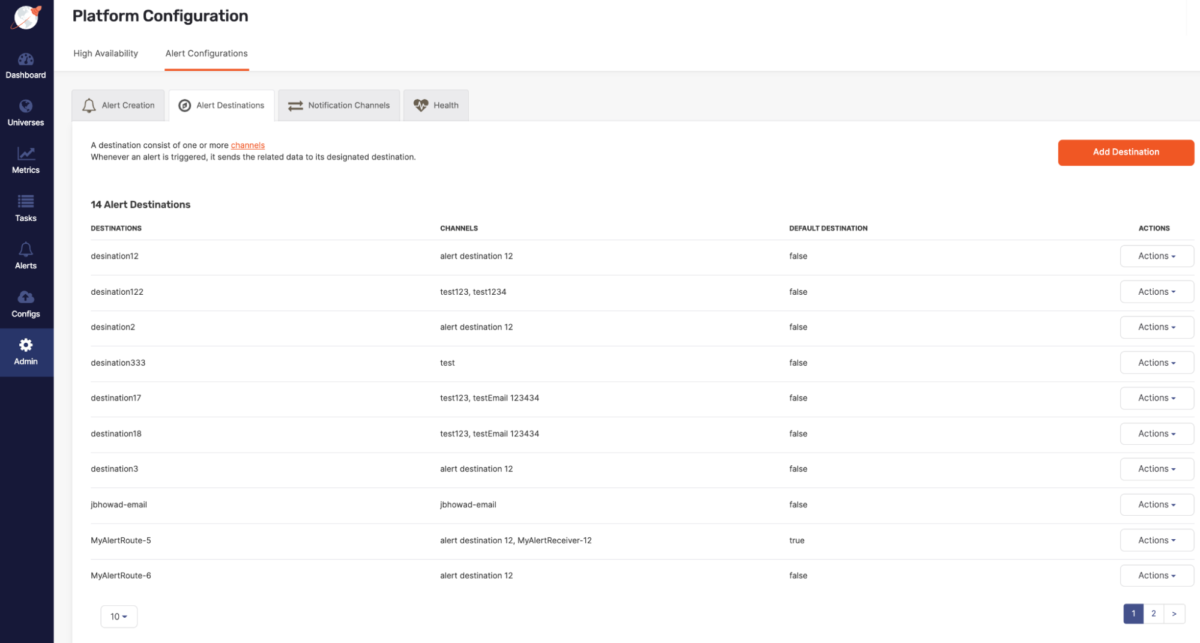 Alerts and Notifications in Yugabyte Platform | Yugabyte