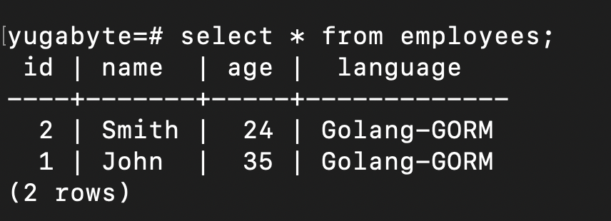 Using Gorm With Yugabytedb Create A Simple Go Application