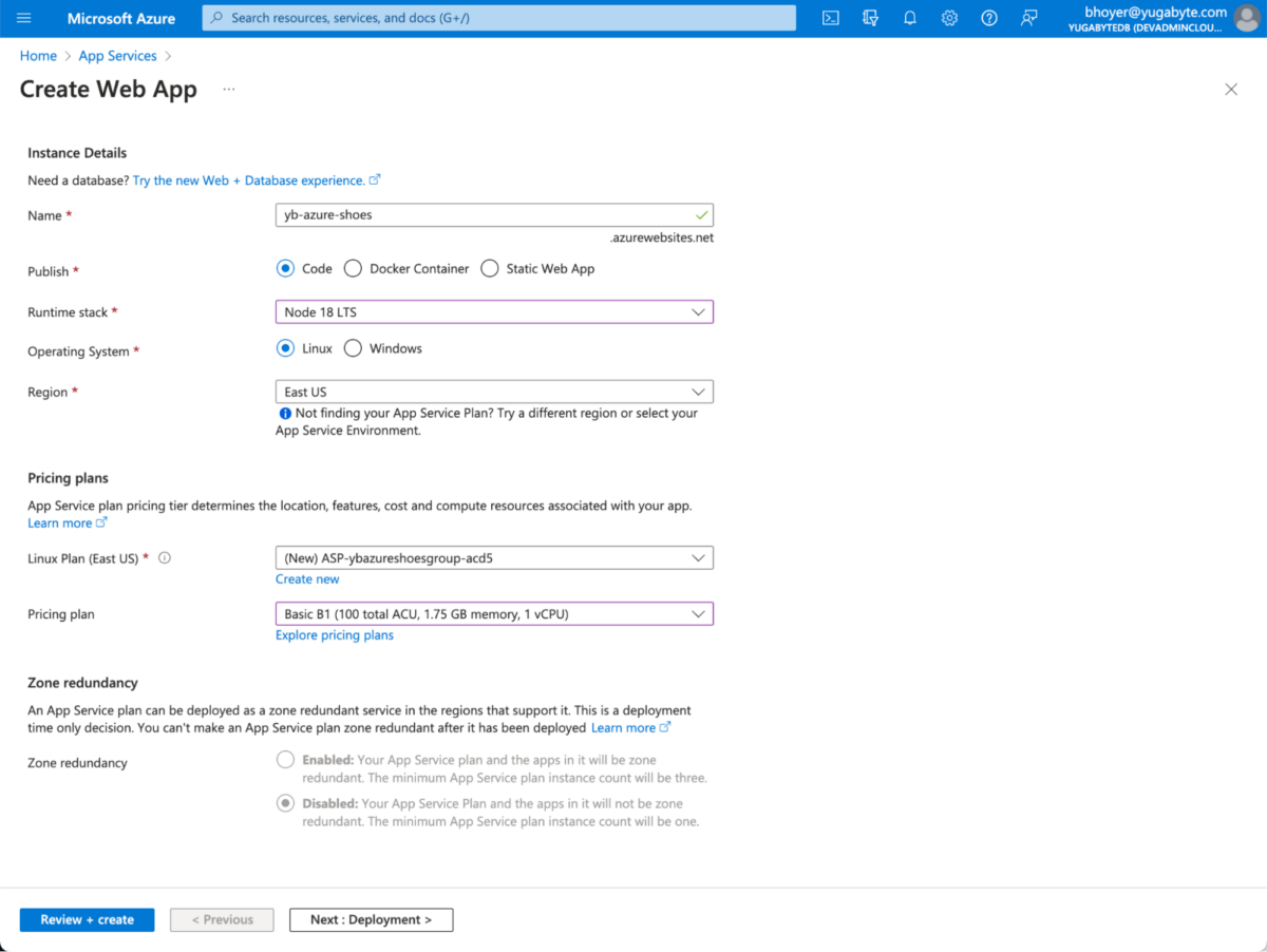 How to Build Applications Using Azure App Service and YugabyteDB