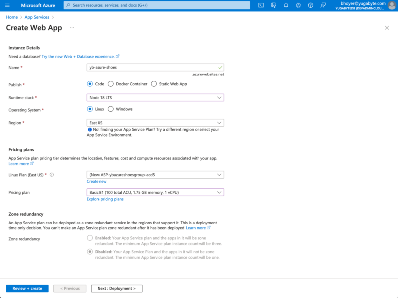 How to Build Applications Using Azure App Service and YugabyteDB